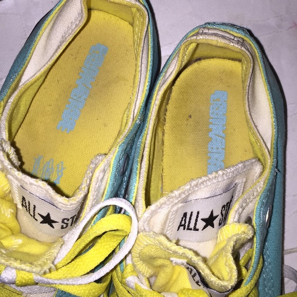 Converse | Shoes | Yellow And Blue Converse All Stars Sz 8 | Poshmark